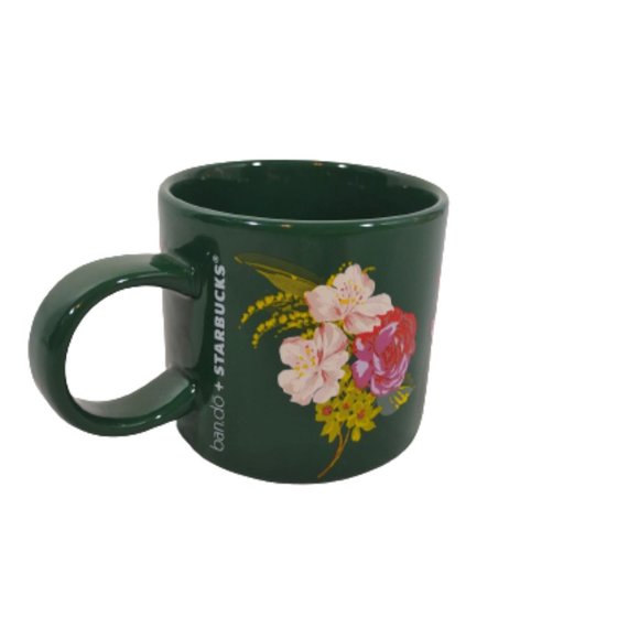 Starbucks | Kitchen | Starbucks Bando Green Floral Coffee Mug 2 Oz 218 ...